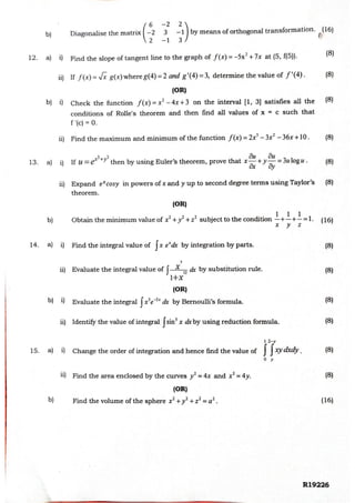 Matrices and Calculus | PDF