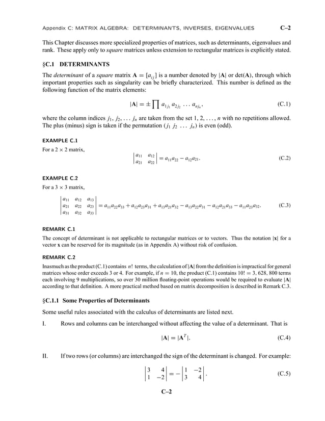 Matrices and determinants | PDF