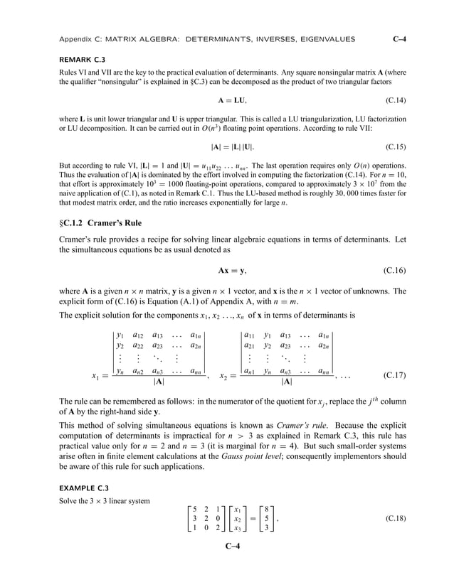 Matrices and determinants | PDF
