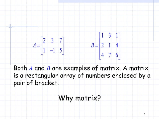 MATRICES AND DETERMINANTS.ppt | Chemistry | Science
