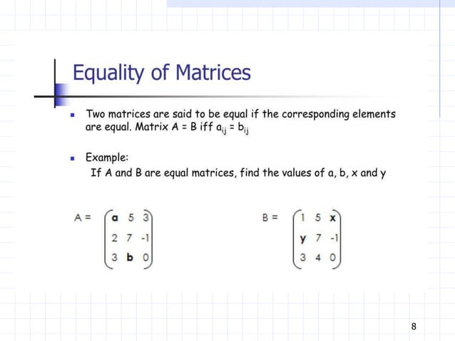 MATRICES AND DETERMINANTS.ppt | Chemistry | Science
