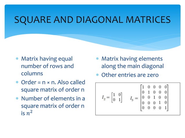 Matrices and its applications | PPTX | Physics | Science