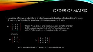 Matrices and their applications | PPTX