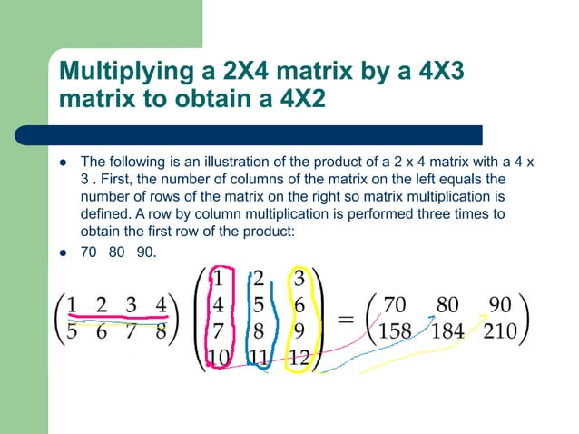 matrices basic operation.ppt | Physics | Science