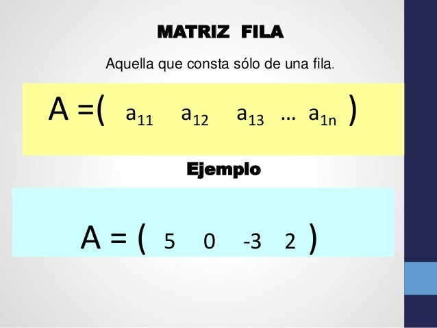 Matrices, conceptos Matrices, conceptos