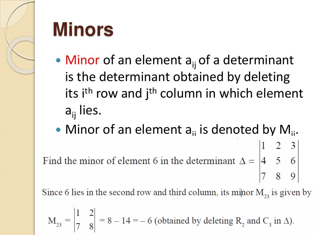 Matrices and Determinants | PPTX