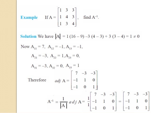 Matrices and Determinants | PPTX