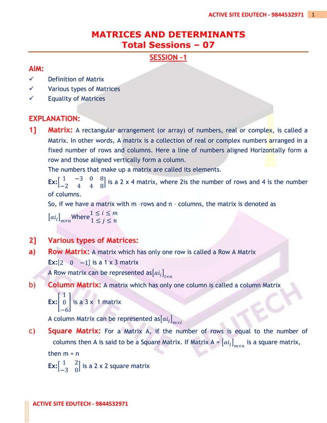 Matrices & Determinants.pdf