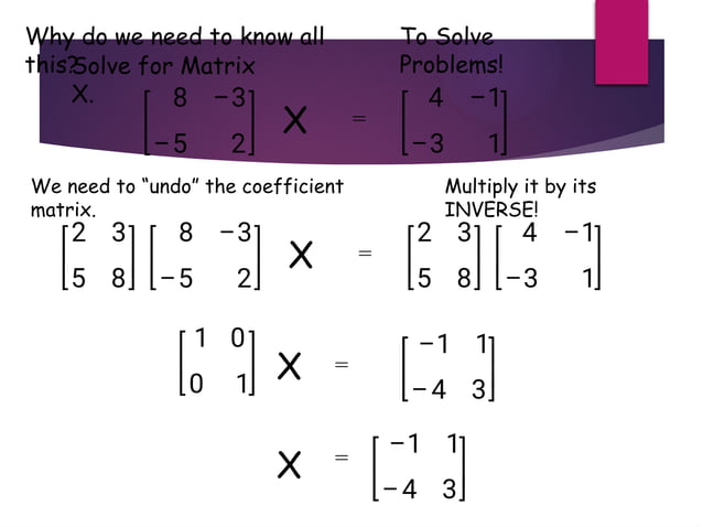Matrices & Determinants PPT , THIS INCLUDE HOW TO SOLVE MATRIX AND DETERMINANT | PPT