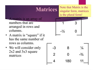 Matrices & Determinants PPT , THIS INCLUDE HOW TO SOLVE MATRIX AND DETERMINANT | PPTX