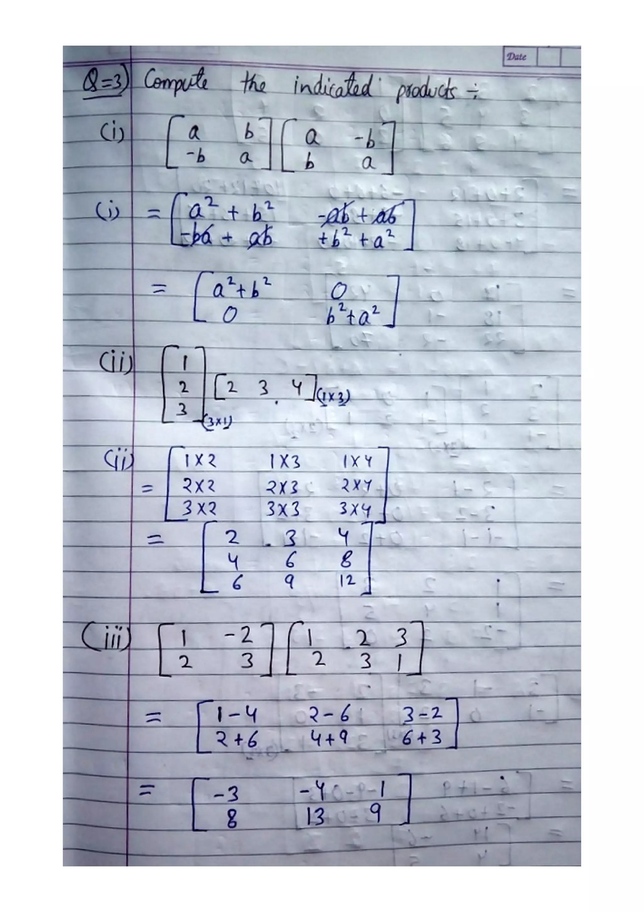 Matrices ex 3.2 [solved] ncert class 12th | PDF