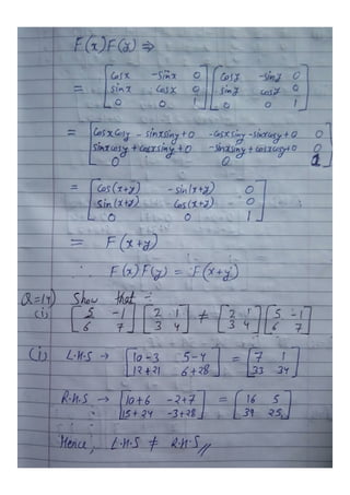 Matrices ex 3.2 [solved] ncert class 12th | PDF