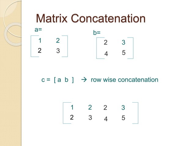 Matrices in matlab | PPTX | Physics | Science