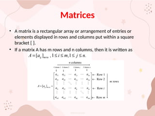 PRESENTATION ABOUT MATRICES & ITS TYPES.pptx