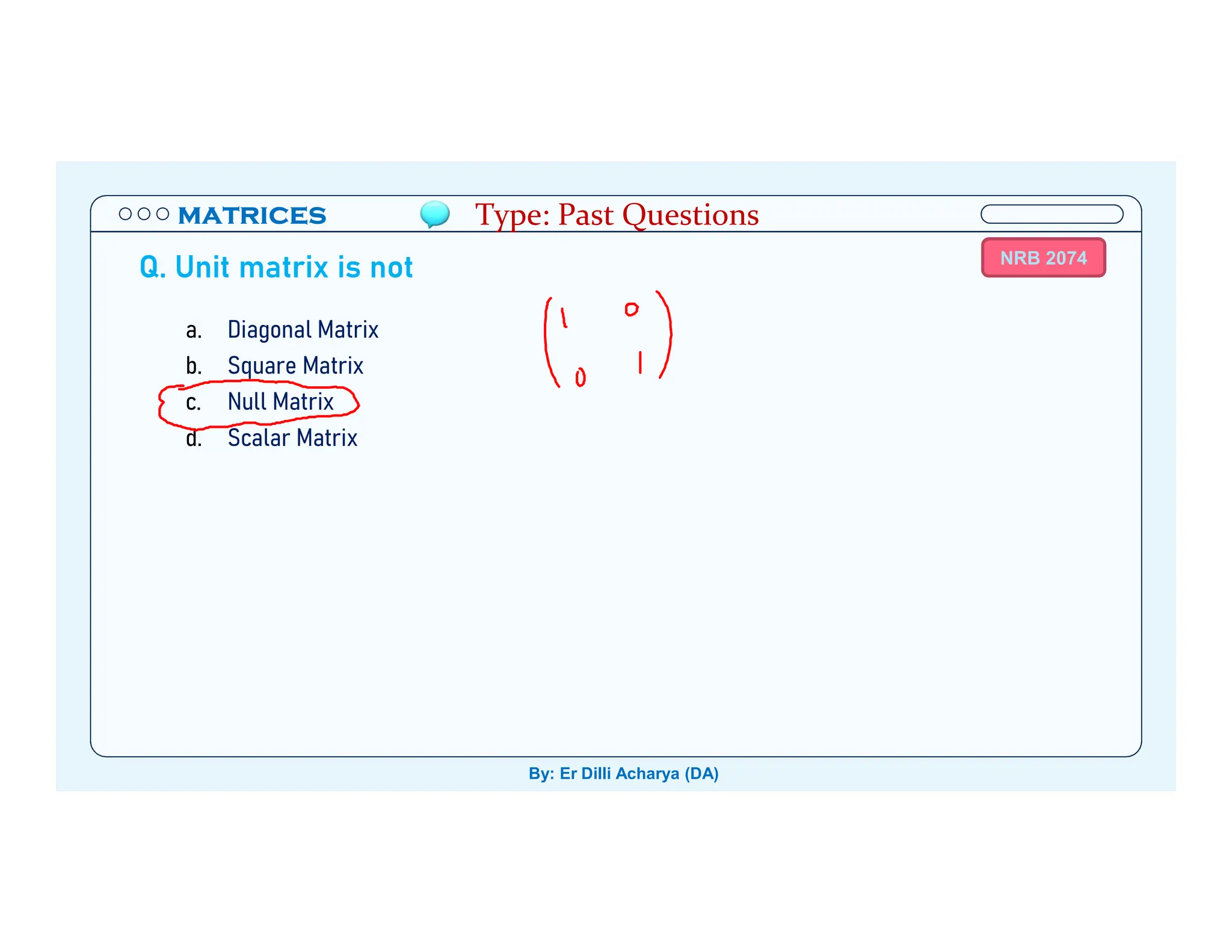 Matrices PYQs.pdf statistics statistics matrix | PPT