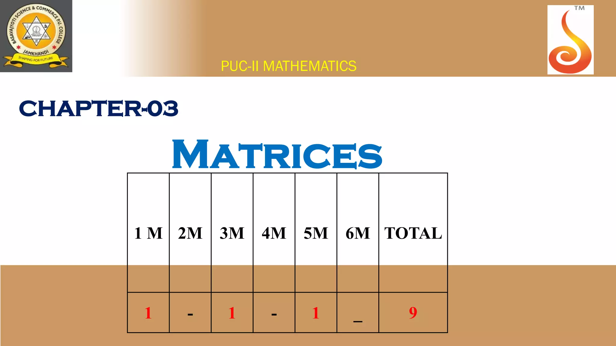 Matrices Questions & Answers | PDF | Physics | Science