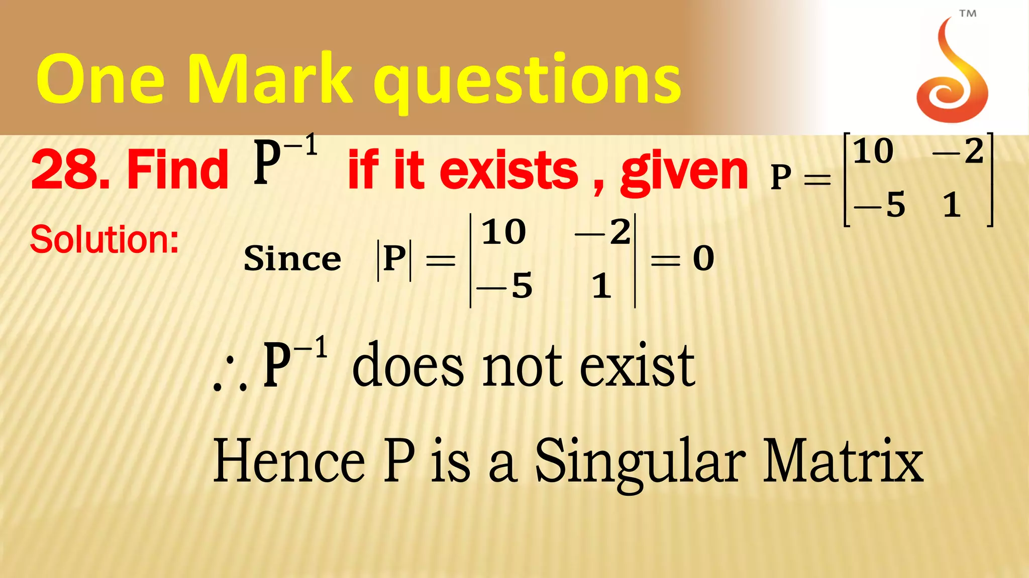 Matrices Questions & Answers | PDF | Physics | Science