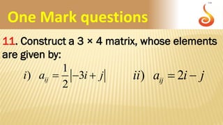 Matrices Questions & Answers | PDF