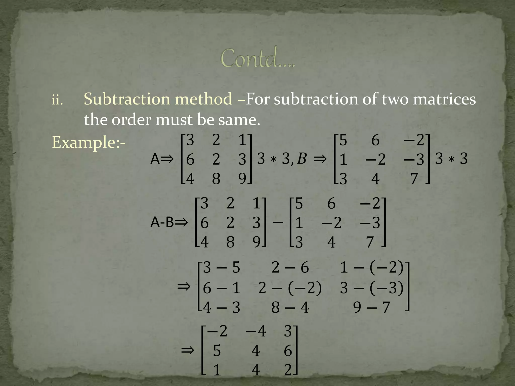 Matrices | PPT