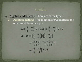 Matrices | PPT