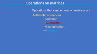 Matrices(teaching)Matrices(teaching)Matrices(teaching)Matrices(teaching ...