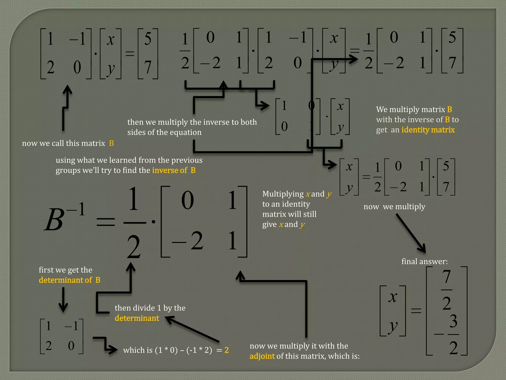 Matrices To Solve A Vector Combination Problem | PPTX | Computing | Technology & Computing