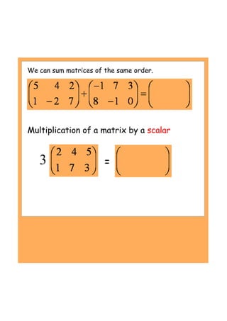 IB Maths SL Matrices | PDF