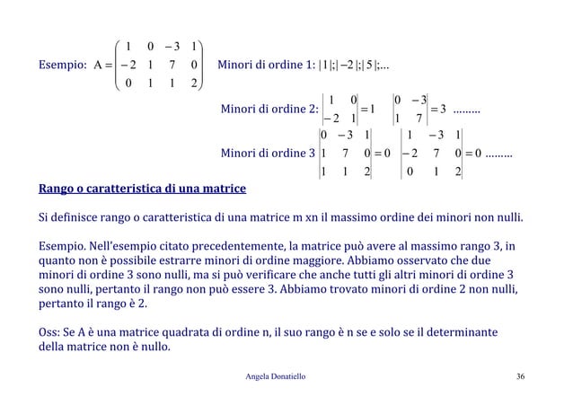 Matrici e determinanti | PDF