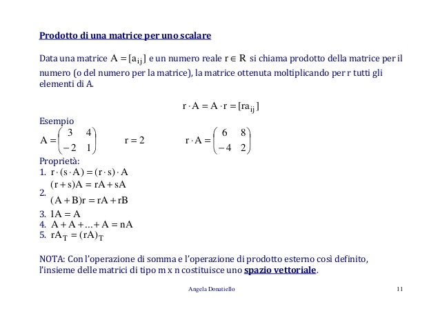 Matrici e determinanti