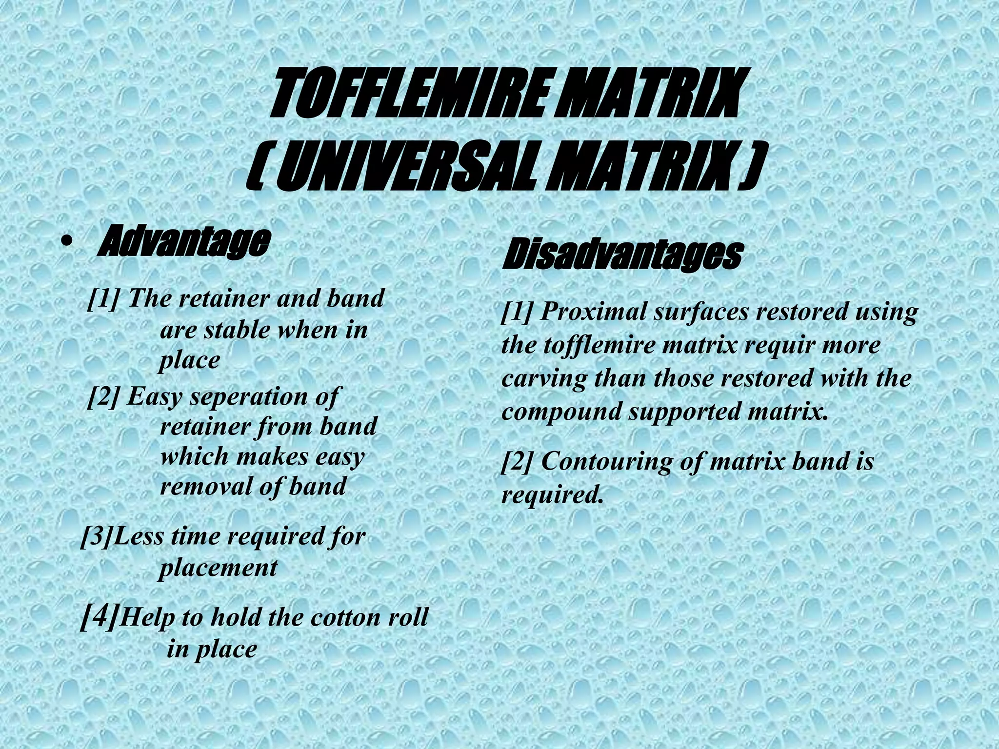 Matricing | PPTX
