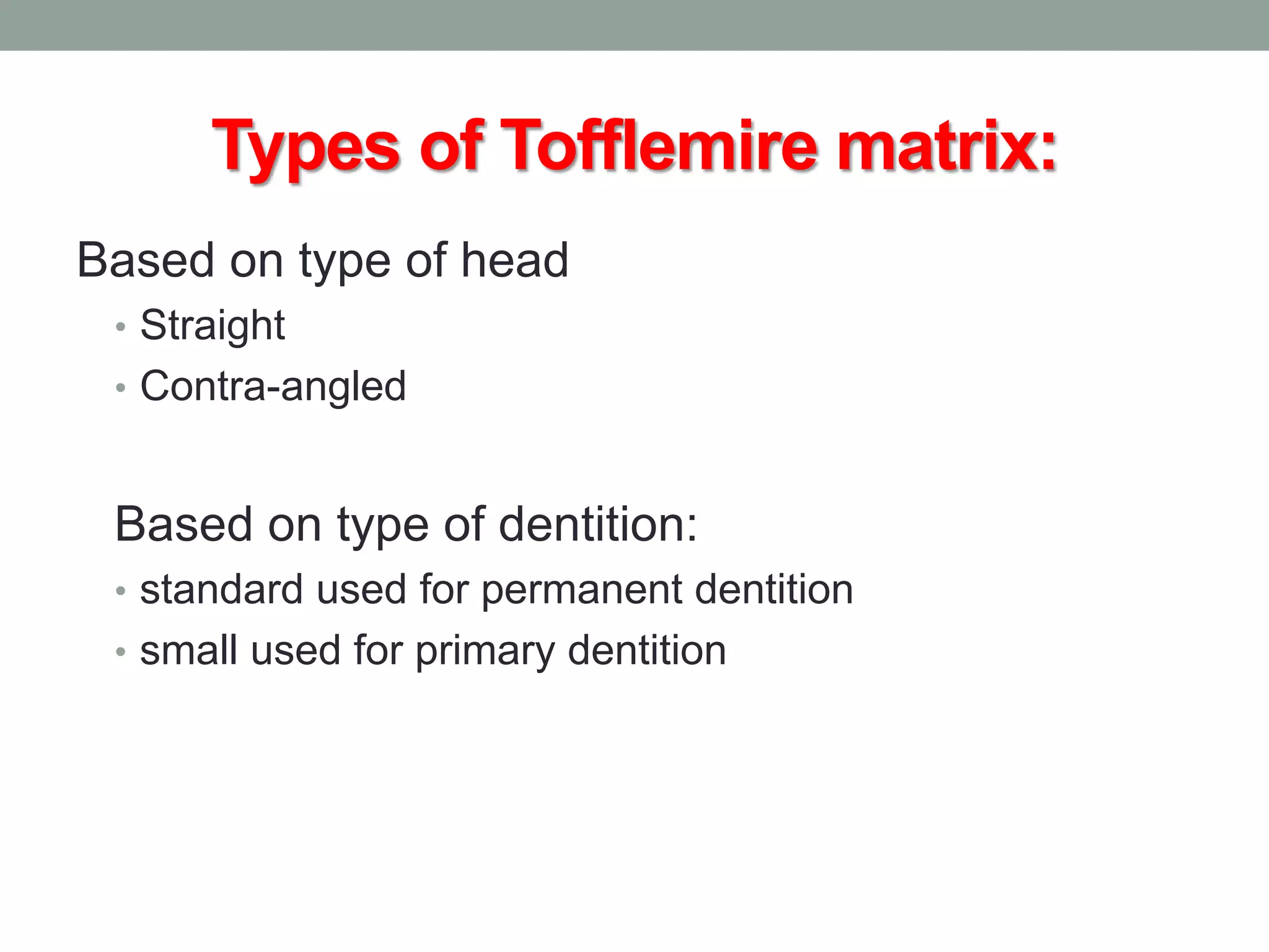 Matricing and tooth separation | PPTX