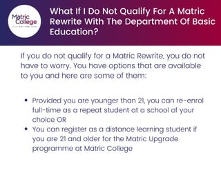 Matric Rewrite | PDF