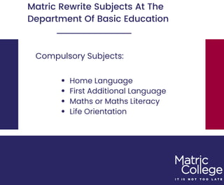 Matric Rewrite | PDF