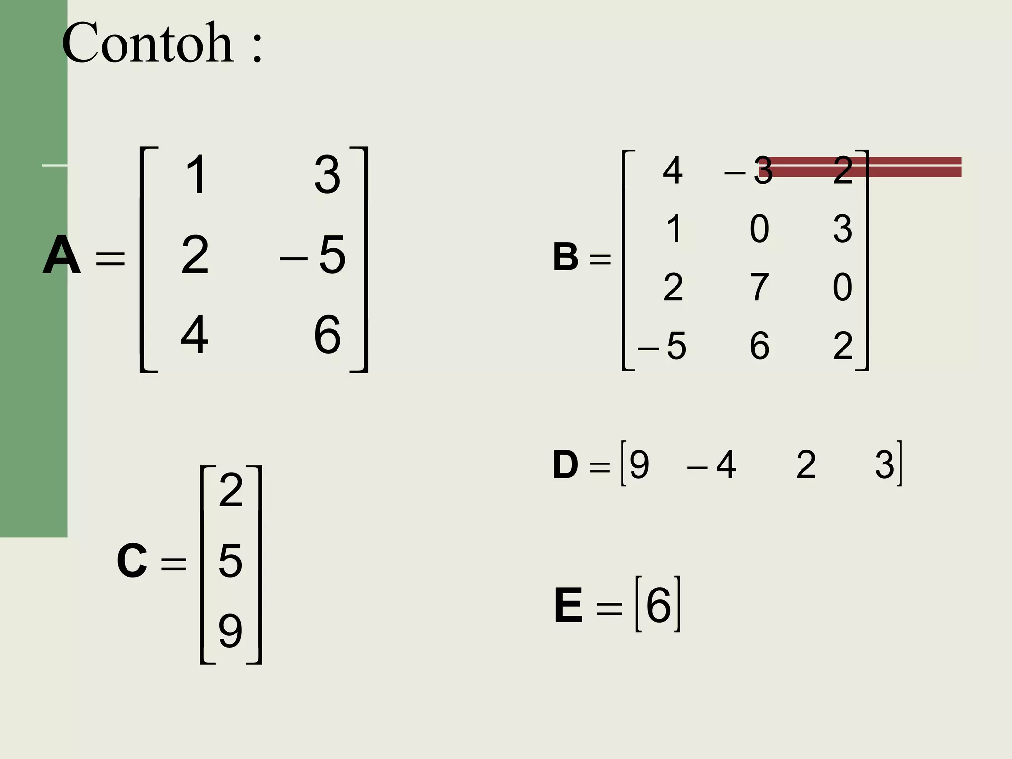 Matematika Teknik - Matriks | PPT