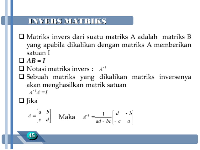 Matematika bab 1 matriks kelas xi SMA.ppt