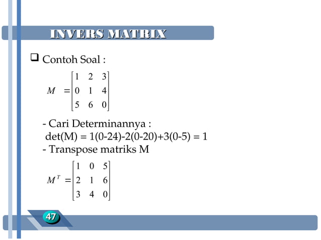 Matematika bab 1 matriks kelas xi SMA.ppt