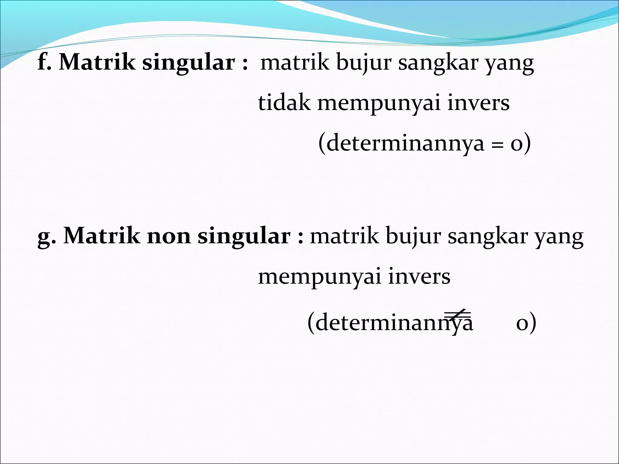Matriks dan operasinya | PPT