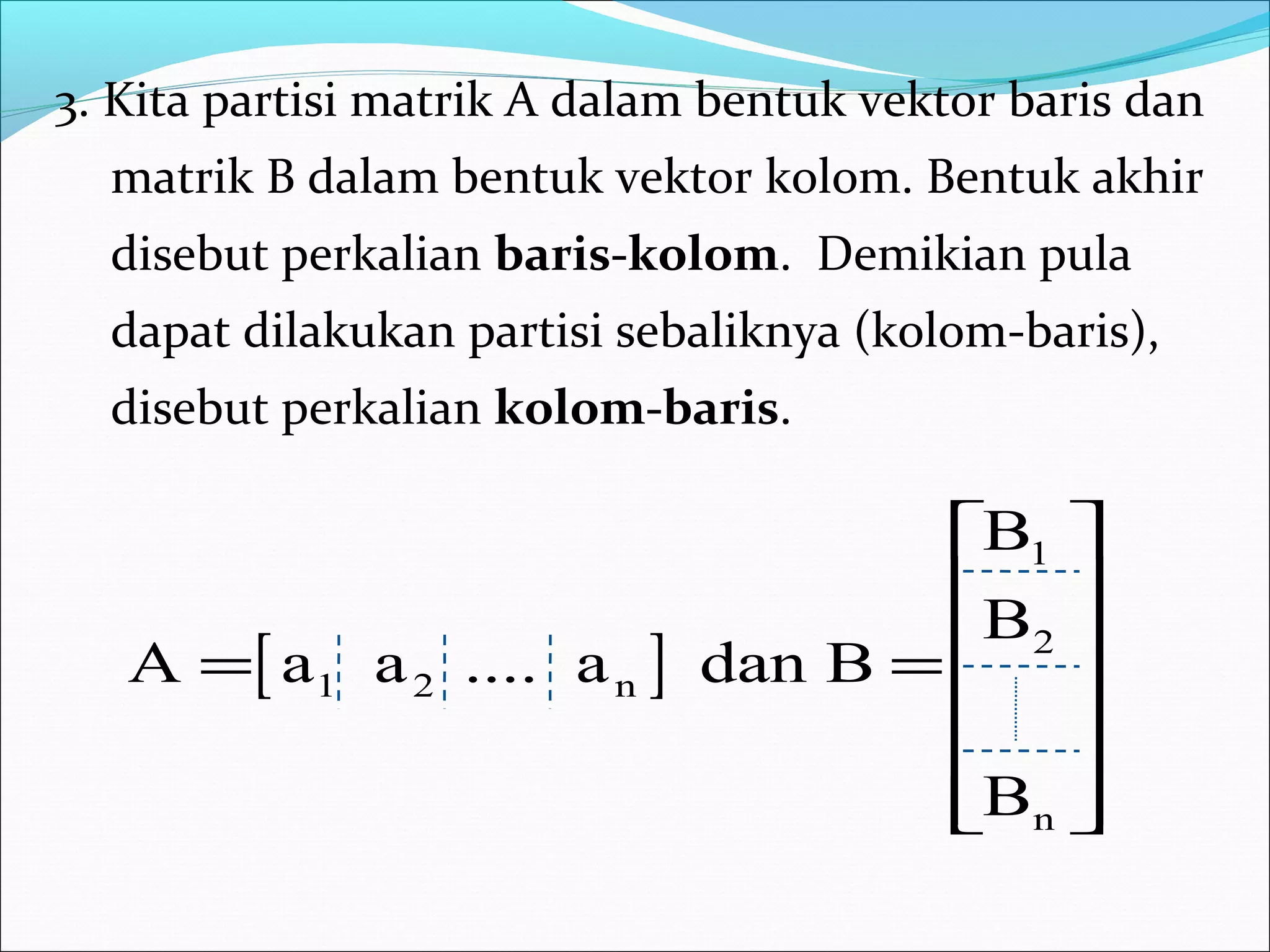 Matriks dan operasinya | PPT