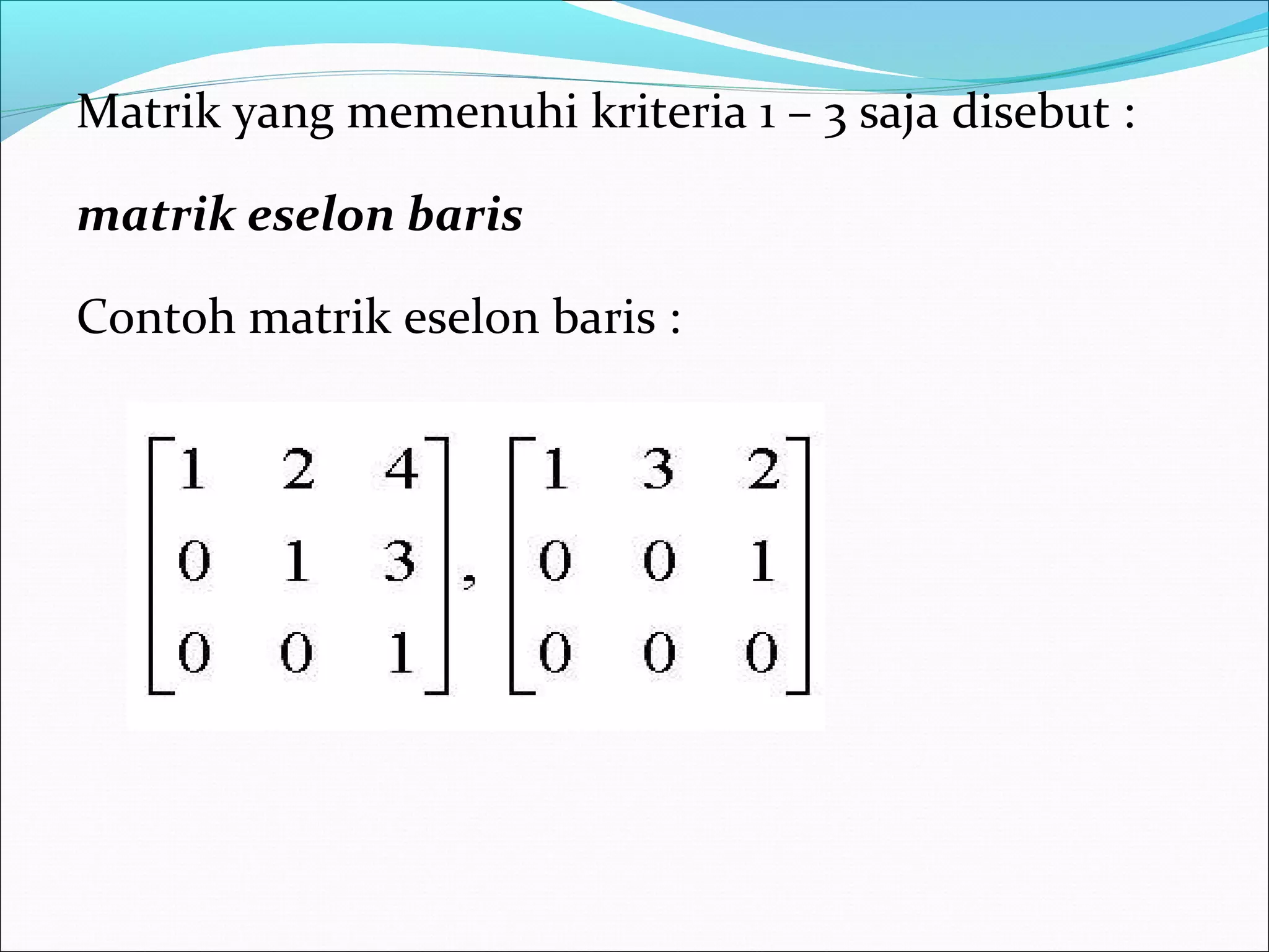 Matriks dan operasinya | PPT
