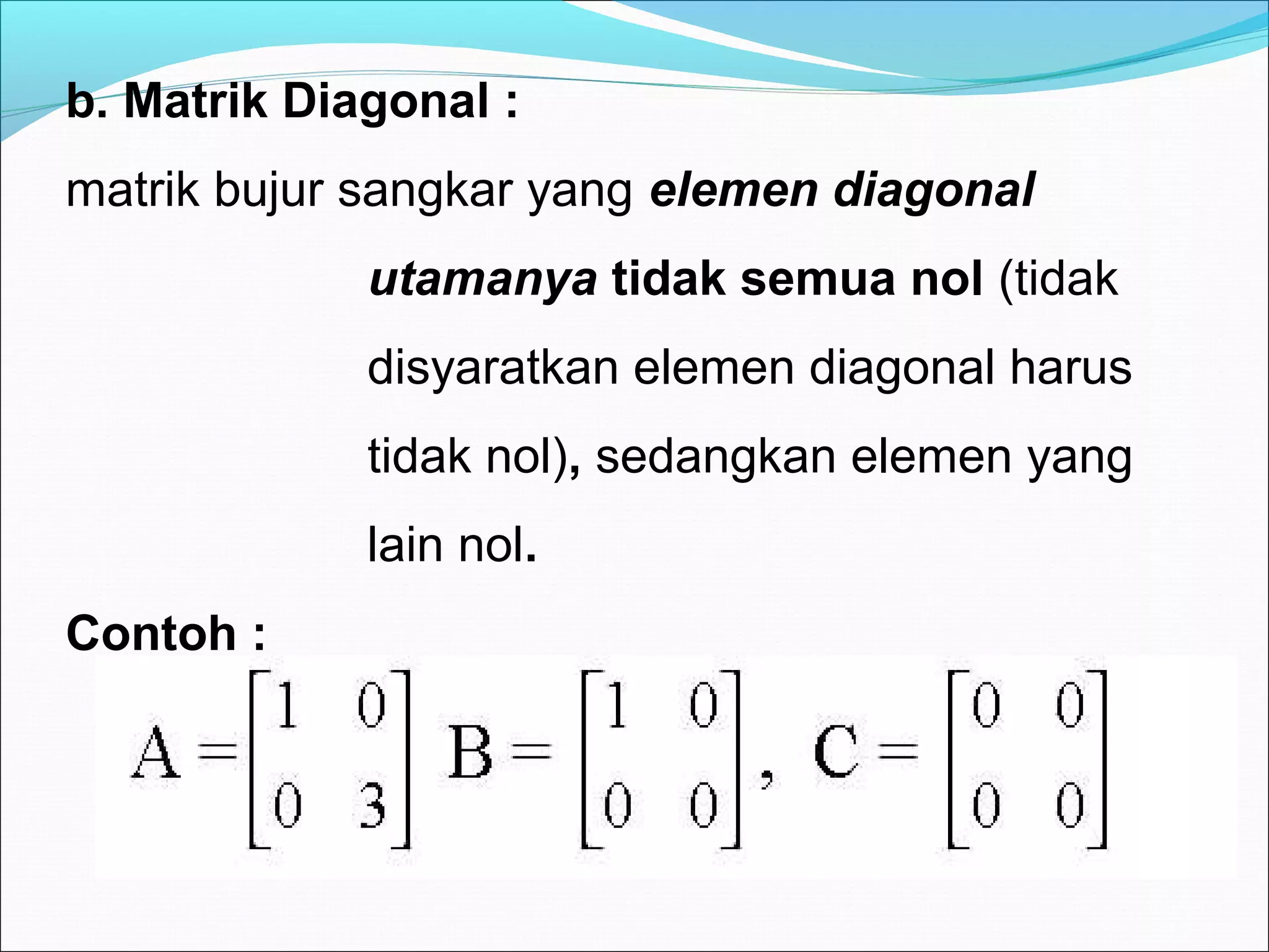 Matriks dan operasinya | PPT