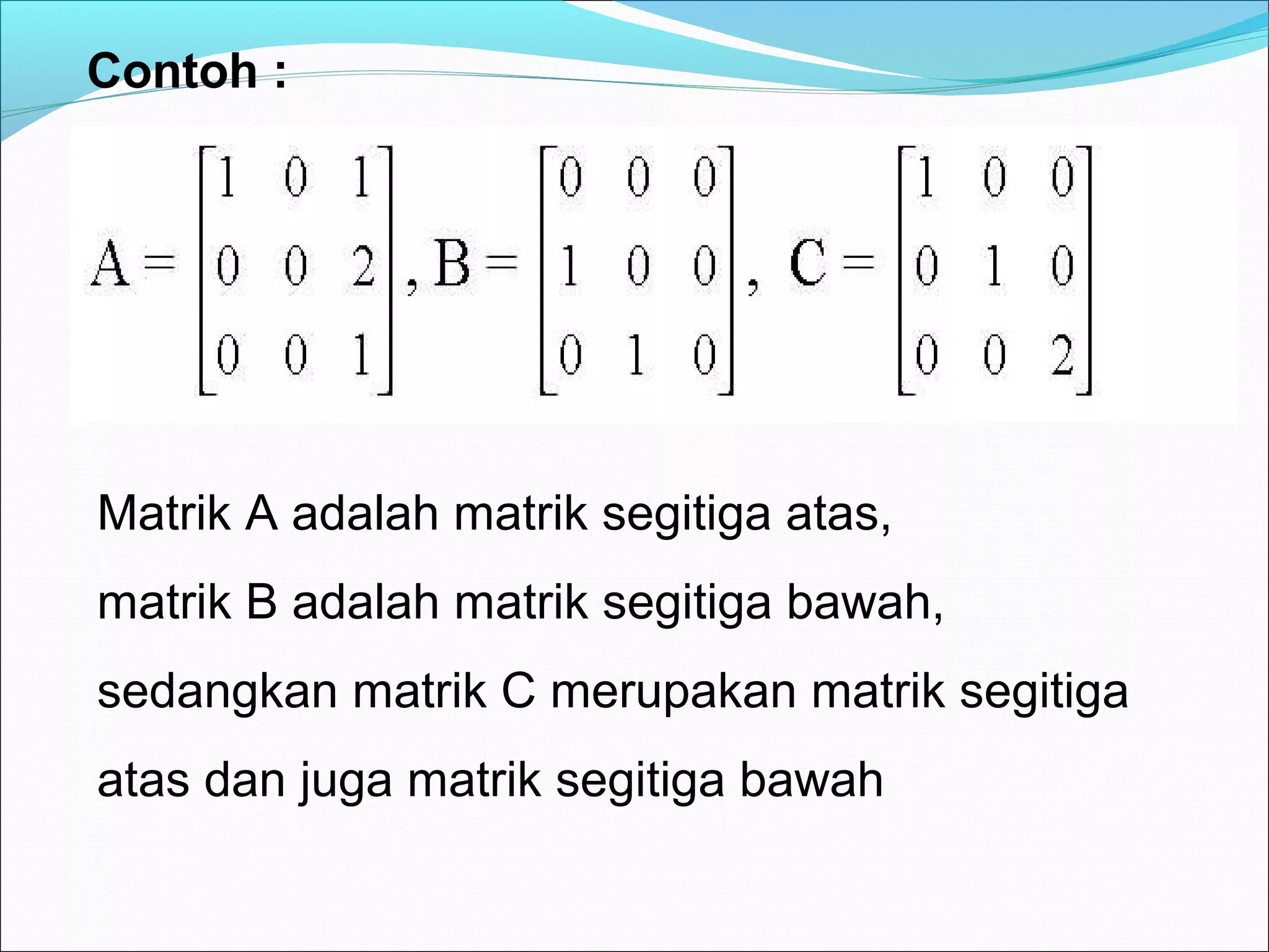Matriks dan operasinya | PPT