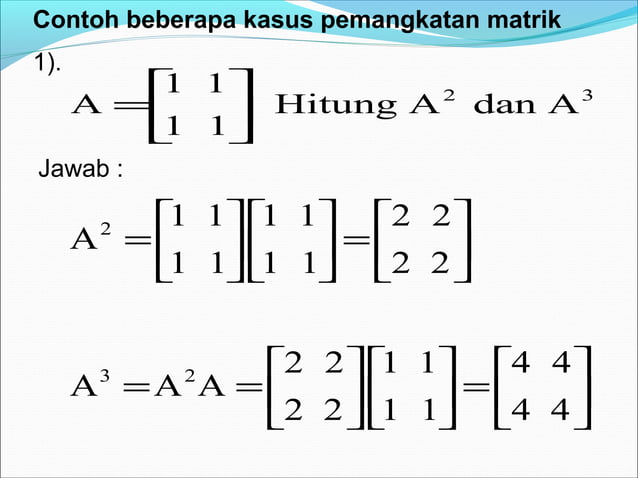 Matriks dan operasinya | PPT