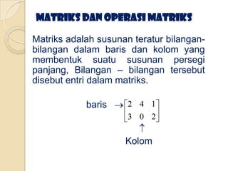 Matriks | PPT