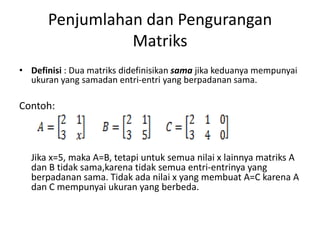 Matriks | PPT