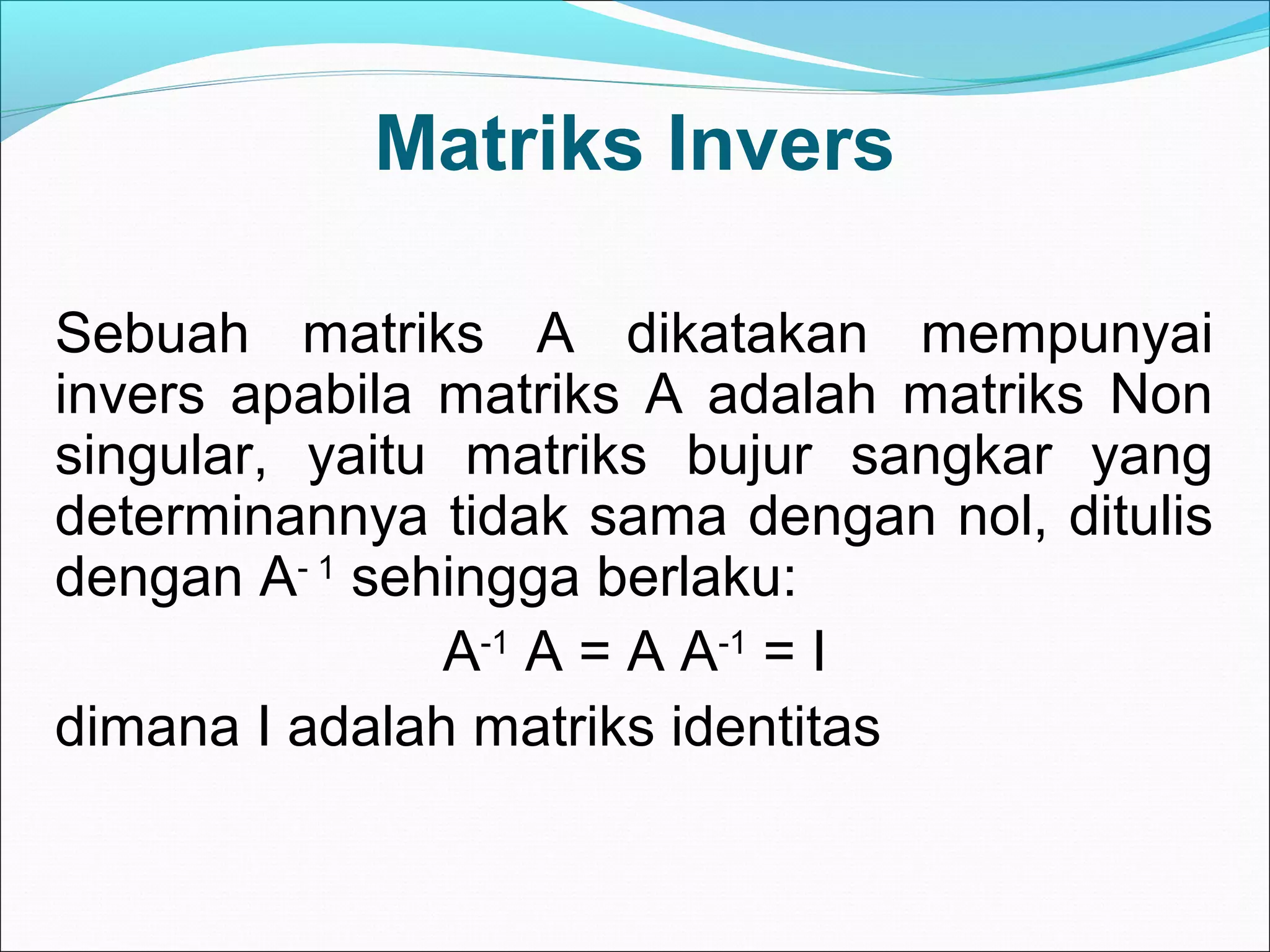 Matriks | PPT