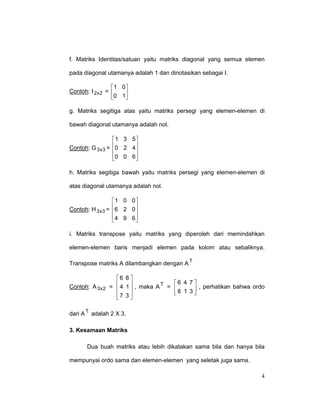 Matriks :) | PDF