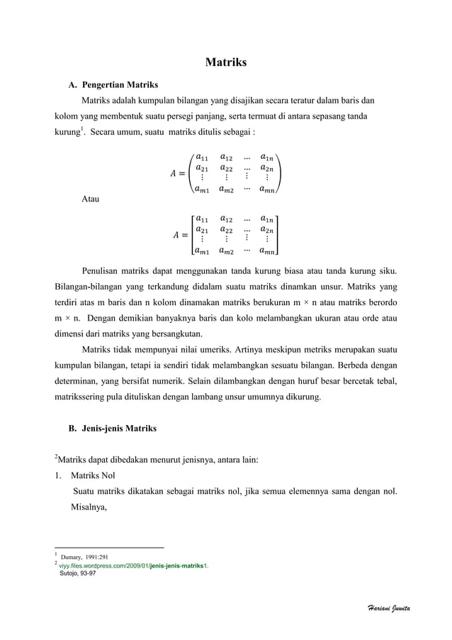 Matriks | PDF