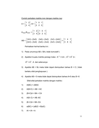 Matriks Matematika By Ali Majid Wardana | PDF