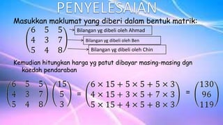 Matriks coontoh soalan | PPTX