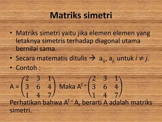 Matematika kelas x MATRIKS | PPT
